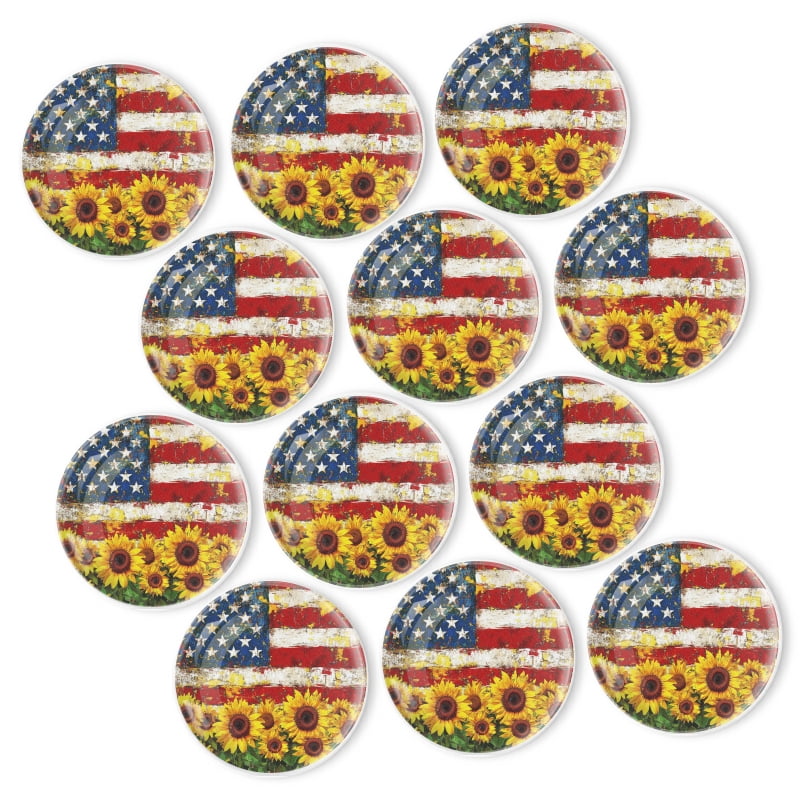 Strong Refrigerator Magnet Fridge Sticker, Blooming Sunflowers Infront ...