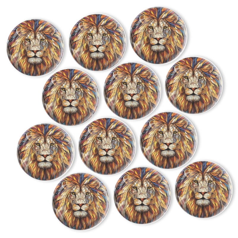 Strong Refrigerator Magnet Fridge Sticker, Color - Rich Feline Artwork ...