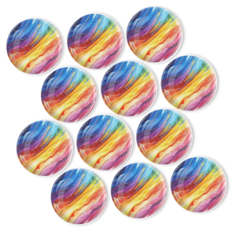 Strong Refrigerator Magnet Fridge Sticker, Colorful Rainbow - Wash Art ...