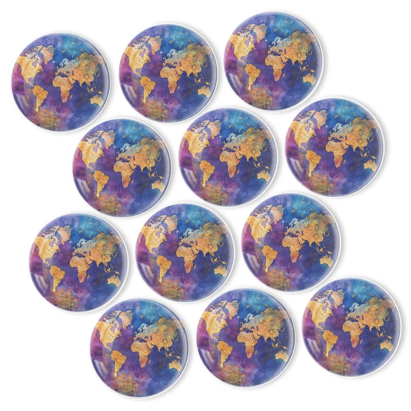 Strong Refrigerator Magnet Fridge Sticker, Dreamlike Map Of The World ...