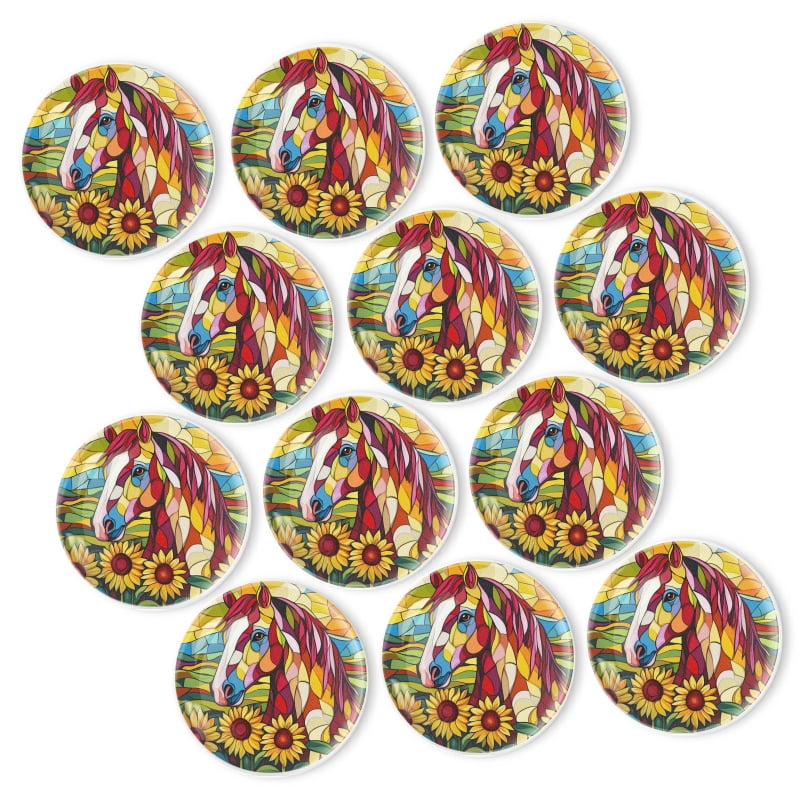 Strong Refrigerator Magnet Fridge Sticker, Exquisite Chromatic - Horse ...