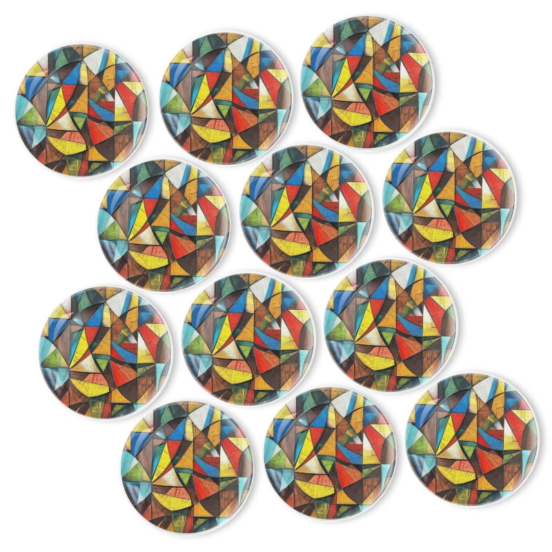 Strong Refrigerator Magnet Fridge Sticker, Geometric Of Abstract ...