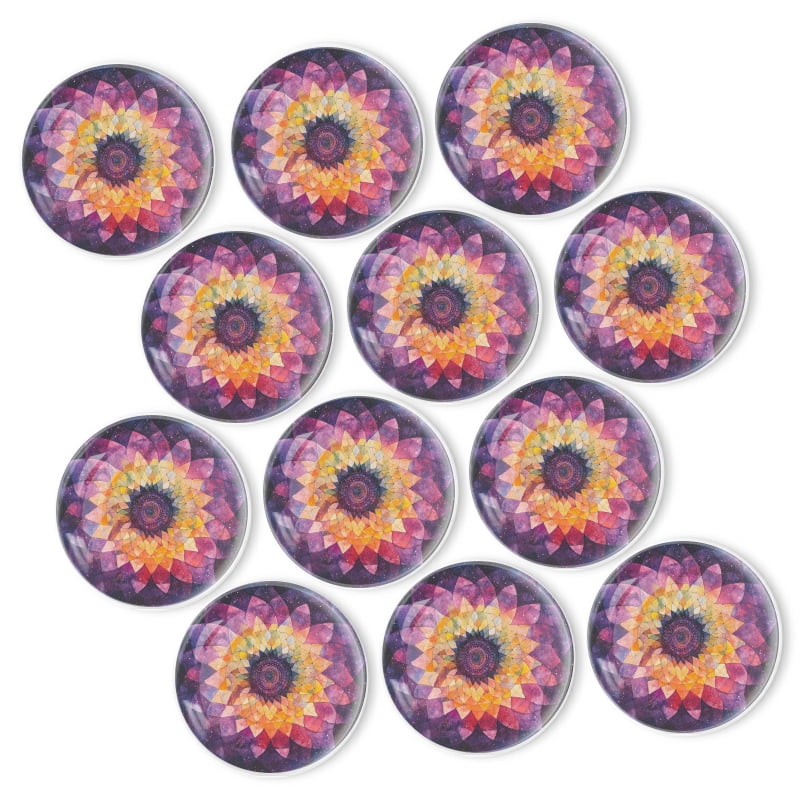 Strong Refrigerator Magnet Fridge Sticker, Gorgeous Cosmic - Hued Bloom ...