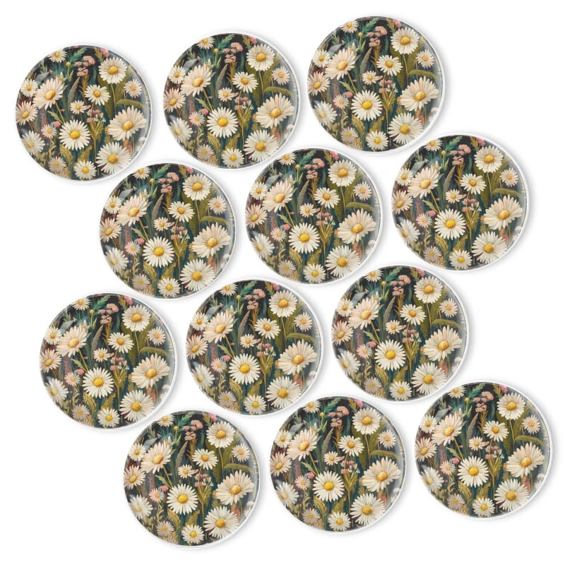 Strong Refrigerator Magnet Fridge Sticker, Gorgeous Daisy - Filled ...