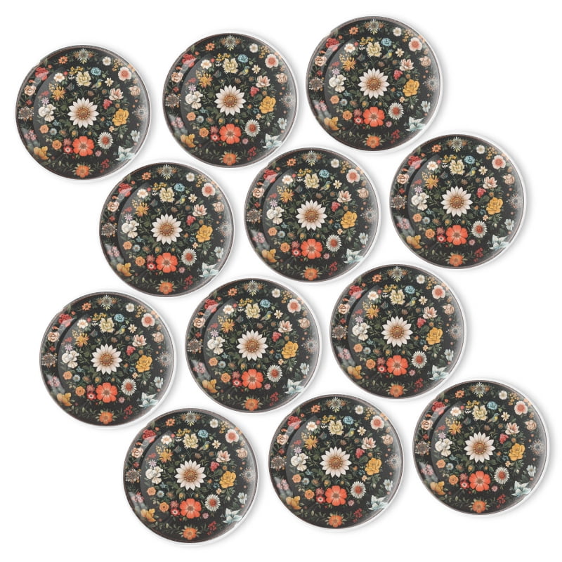 Strong Refrigerator Magnet Fridge Sticker, Large White Flower With ...