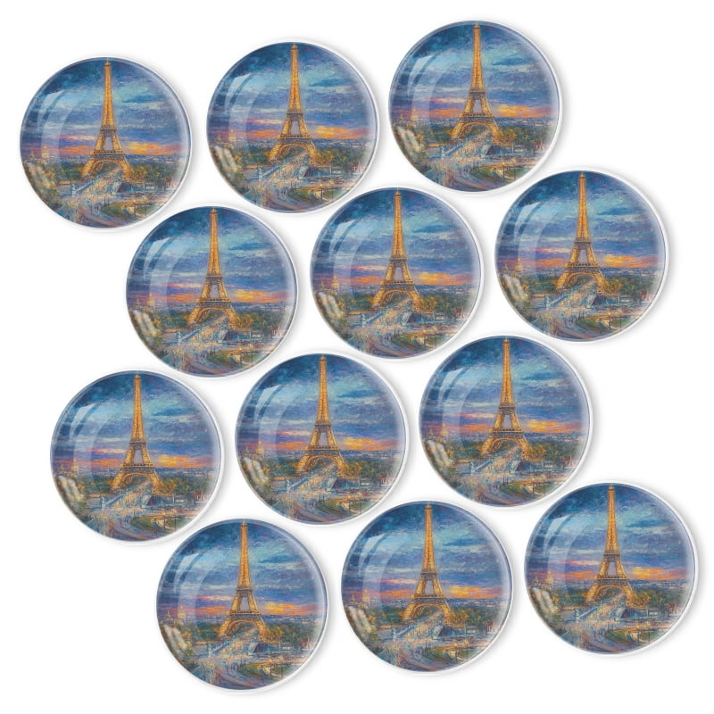 Strong Refrigerator Magnet Fridge Sticker, Oil Painting Of The Eiffel ...