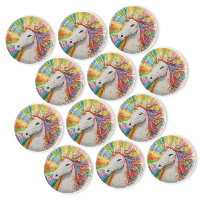 Strong Refrigerator Magnet Fridge Sticker, Rainbow - Maned Mythical ...