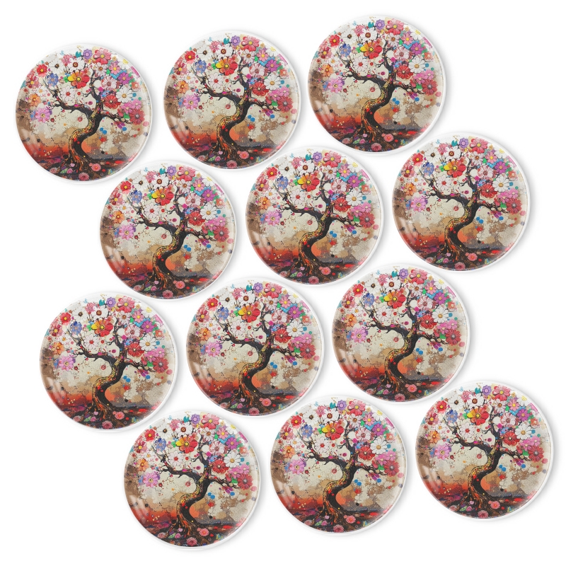 Strong Refrigerator Magnet Fridge Sticker, Uniquely Shaped Tree Full Of ...