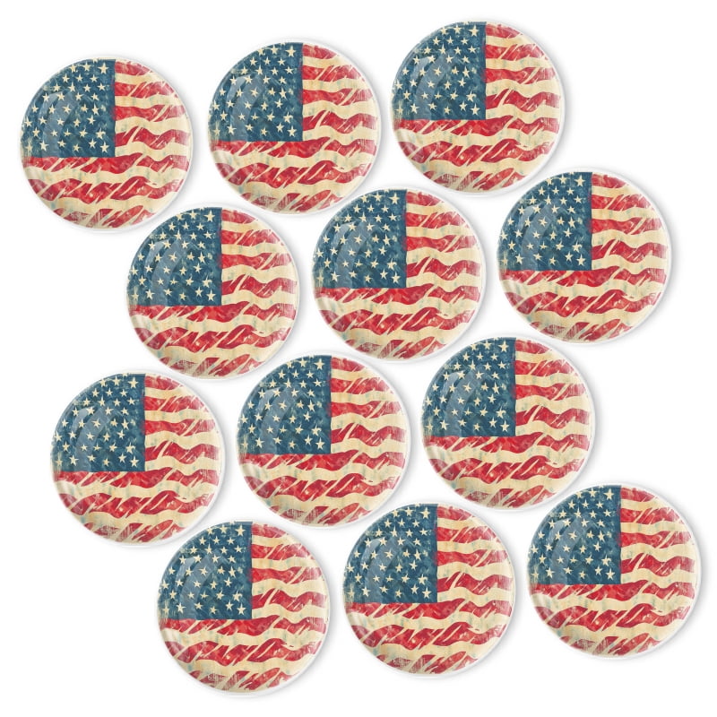 Strong Refrigerator Magnet Fridge Sticker, Vintage Style American Flag ...