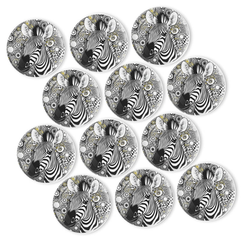 Strong Refrigerator Magnet Fridge Sticker, Vivid Geometric - Themed ...