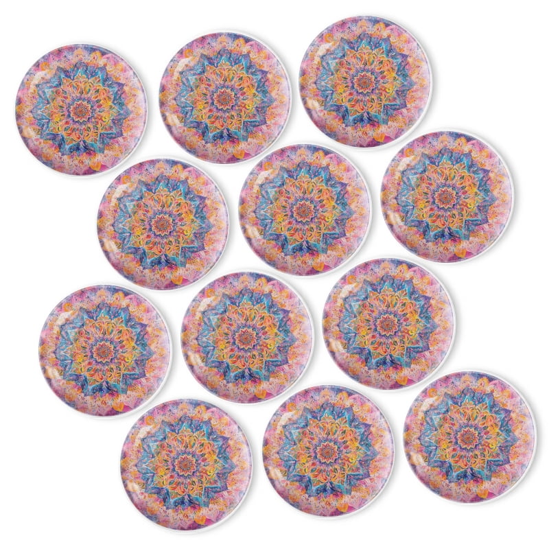 Strong Refrigerator Magnet Fridge Sticker, Vivid Multicolored - Floral ...