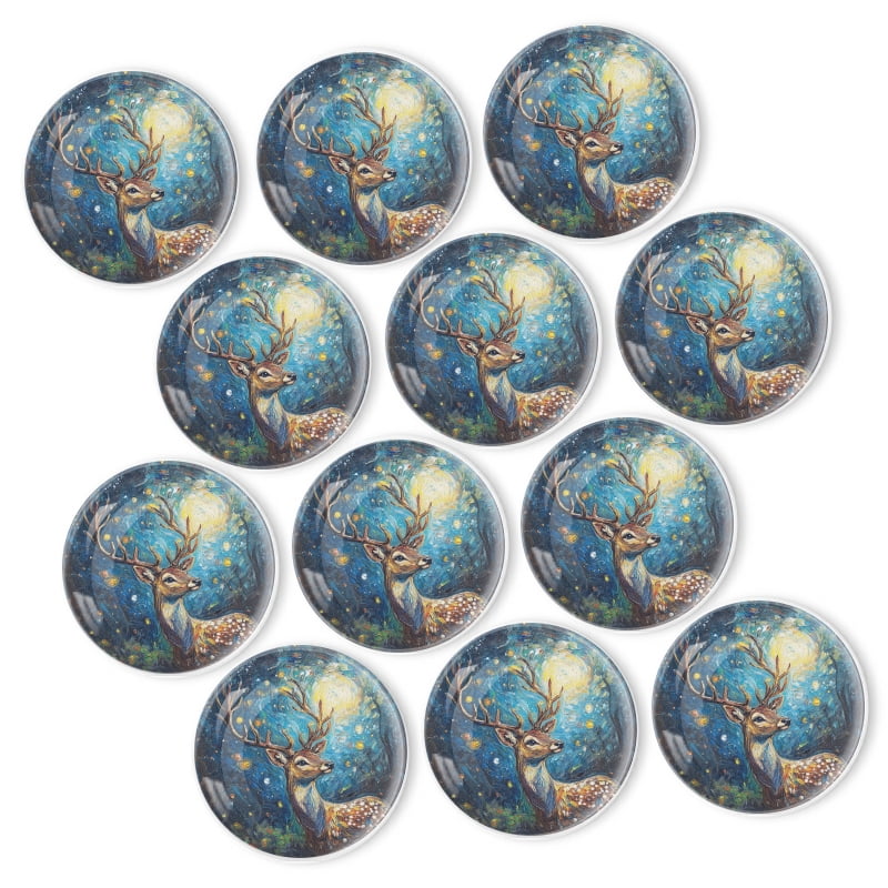 Strong Refrigerator Magnet Fridge Sticker, Vivid Night - Time Buck ...