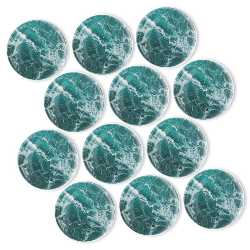 Strong Refrigerator Magnet Fridge Sticker, White Waves Dotted The Rough ...