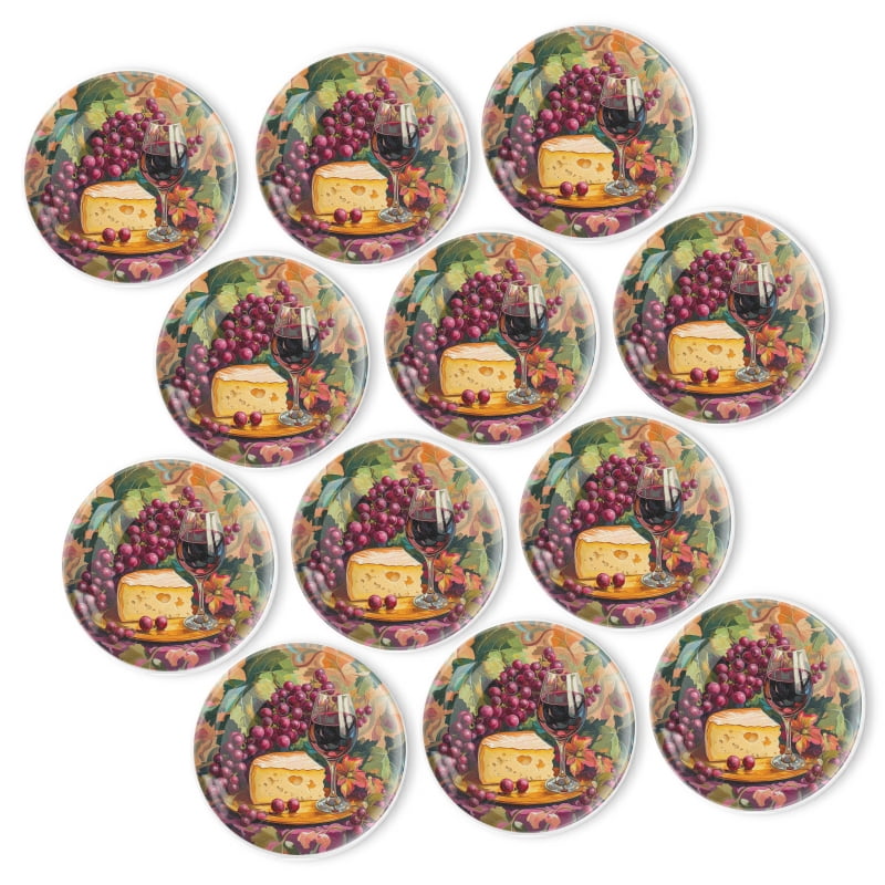 Strong Refrigerator Magnet Fridge Sticker, Wine Table Oil Painting ...