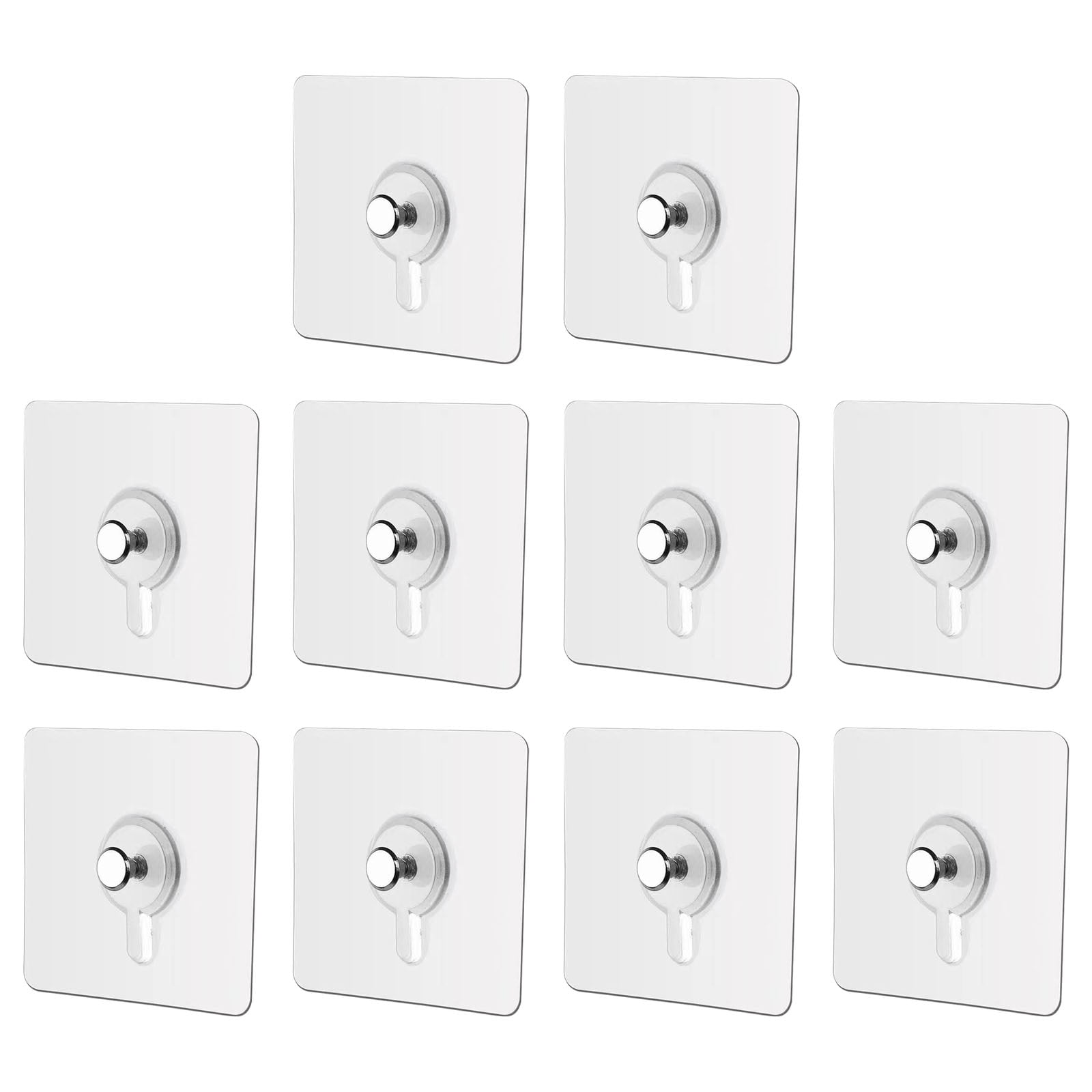 Strong Removable Wall Hooks 10 Pack Temperature Adhesive Hangers for ...