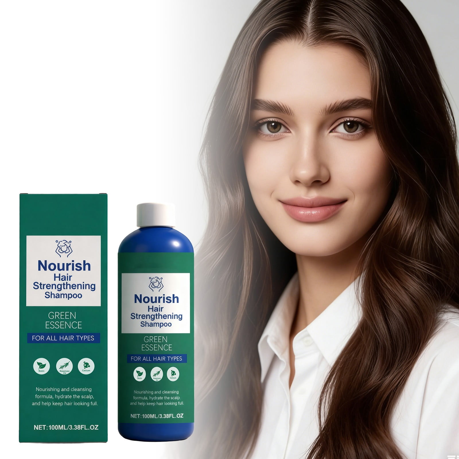 Strong & Resilient Hair Shampoo, Deep Cleansing & Moisturizing Formula ...