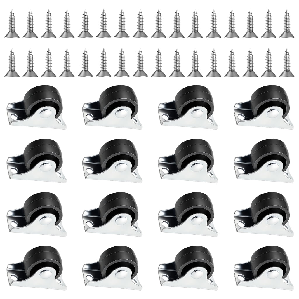 Strong Rotates Casters Rubber Quiet Rollers Smooth Gliding 360 Rotation ...