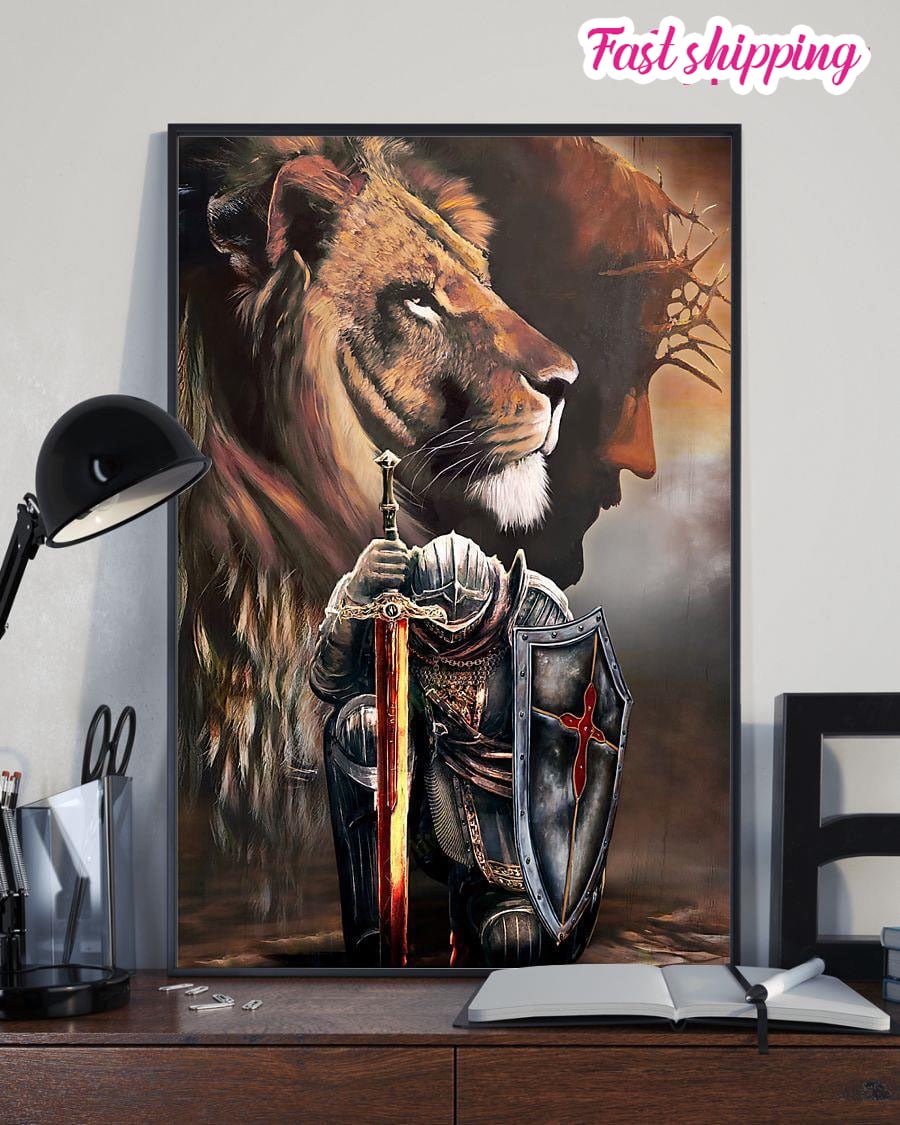 Strong Soldier And Serious Lion King Poster Wall Art Vertical 11 x 17 ...