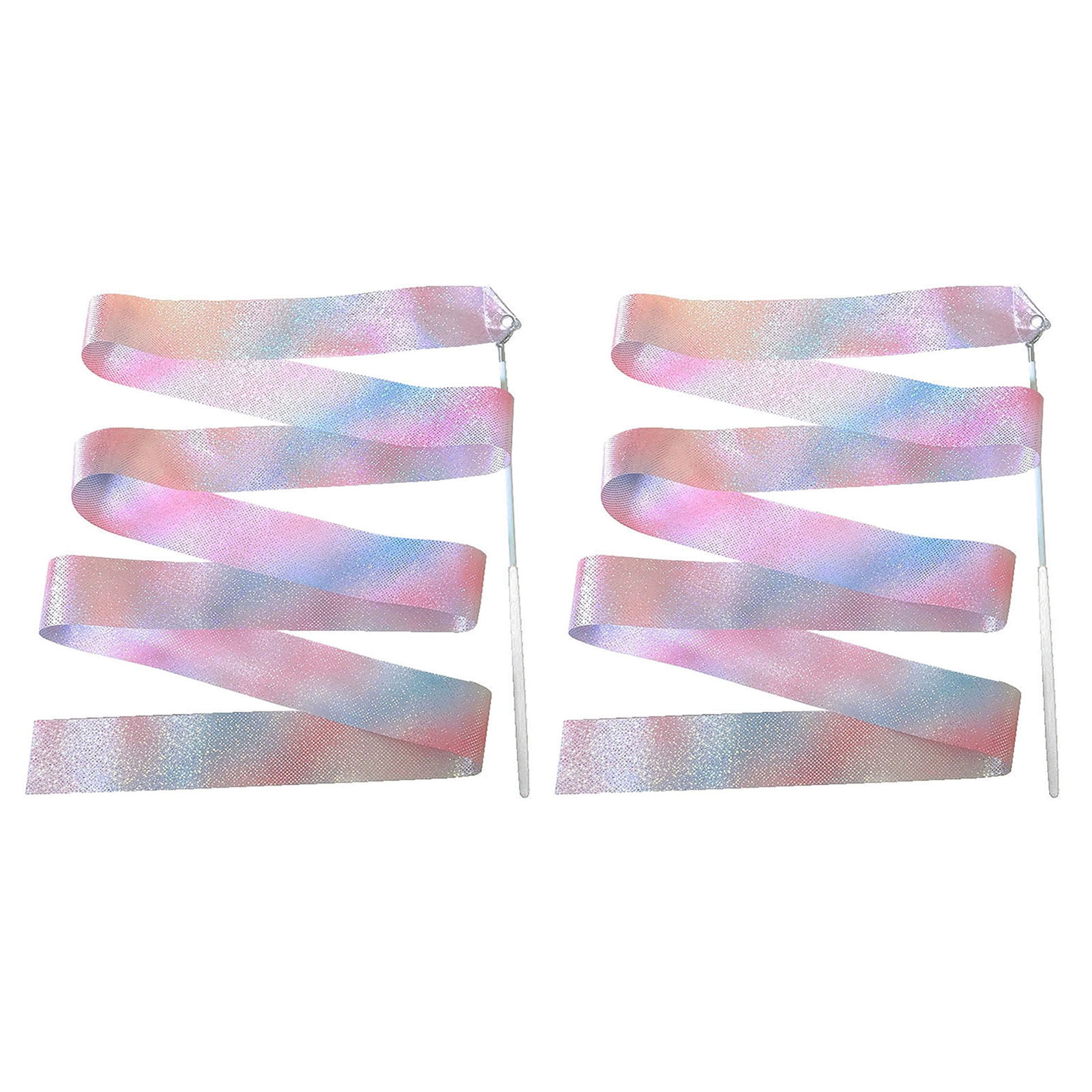 Strong Sparkling Gymnastics Ribbons with Wand - Soft Smooth, Long ...