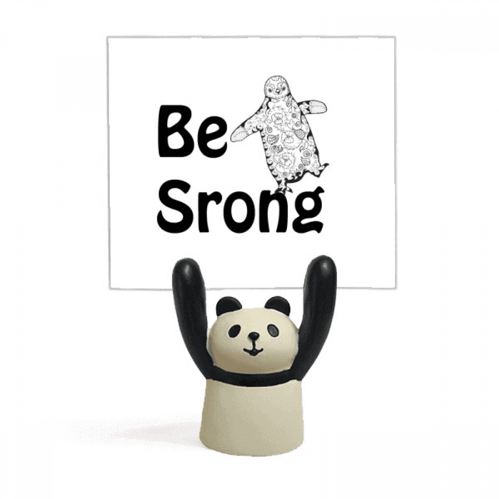 Strong Strengthen Perseverance Memo Holder Cartoon Animal Panda Stand ...