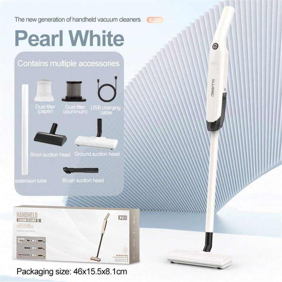 Strong Suction Cordless Push Vacuum Cleaner Portable High Power Multi ...