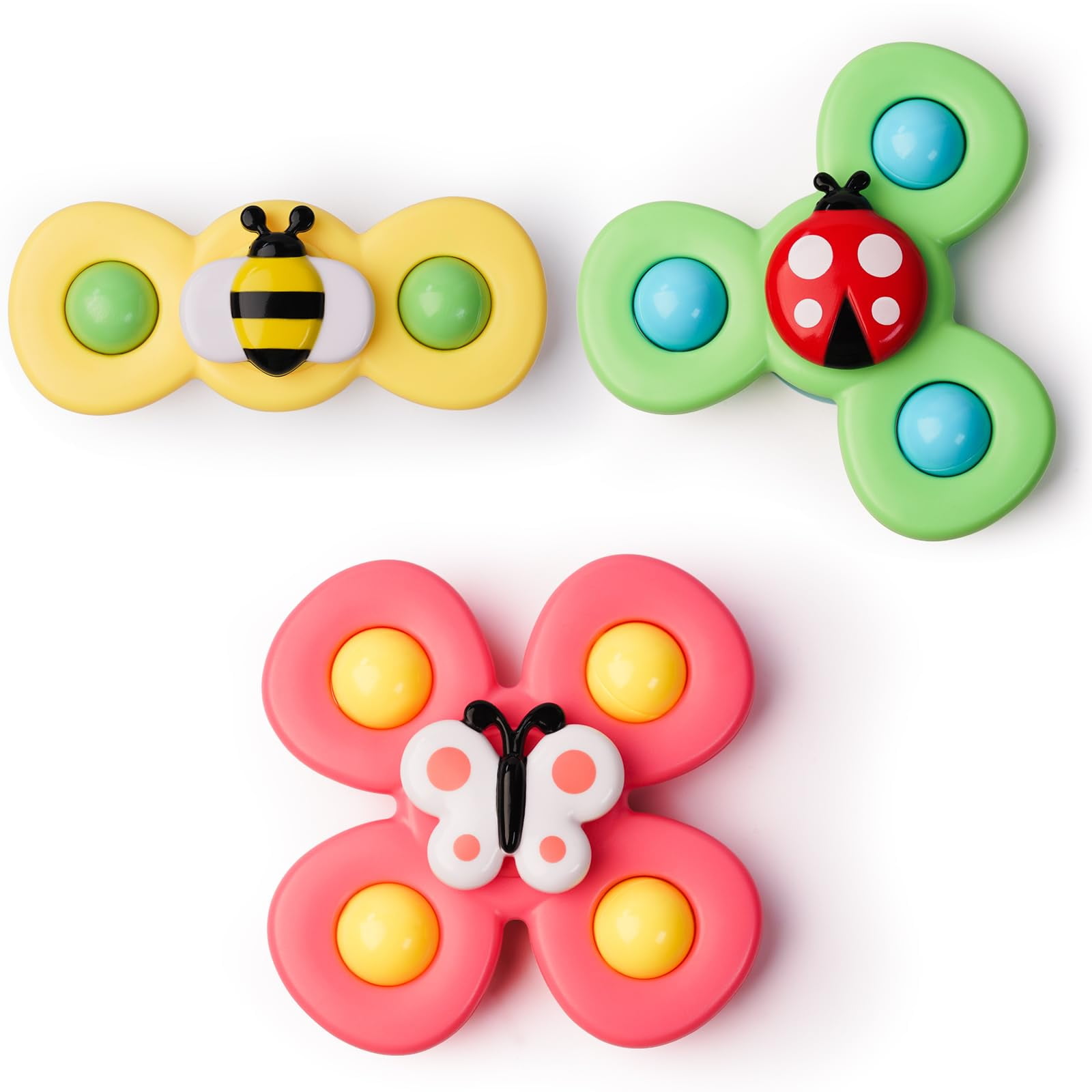 Strong Suction Cup Fidget Rotating Sensory Bath Toys for Baby 12 18 ...