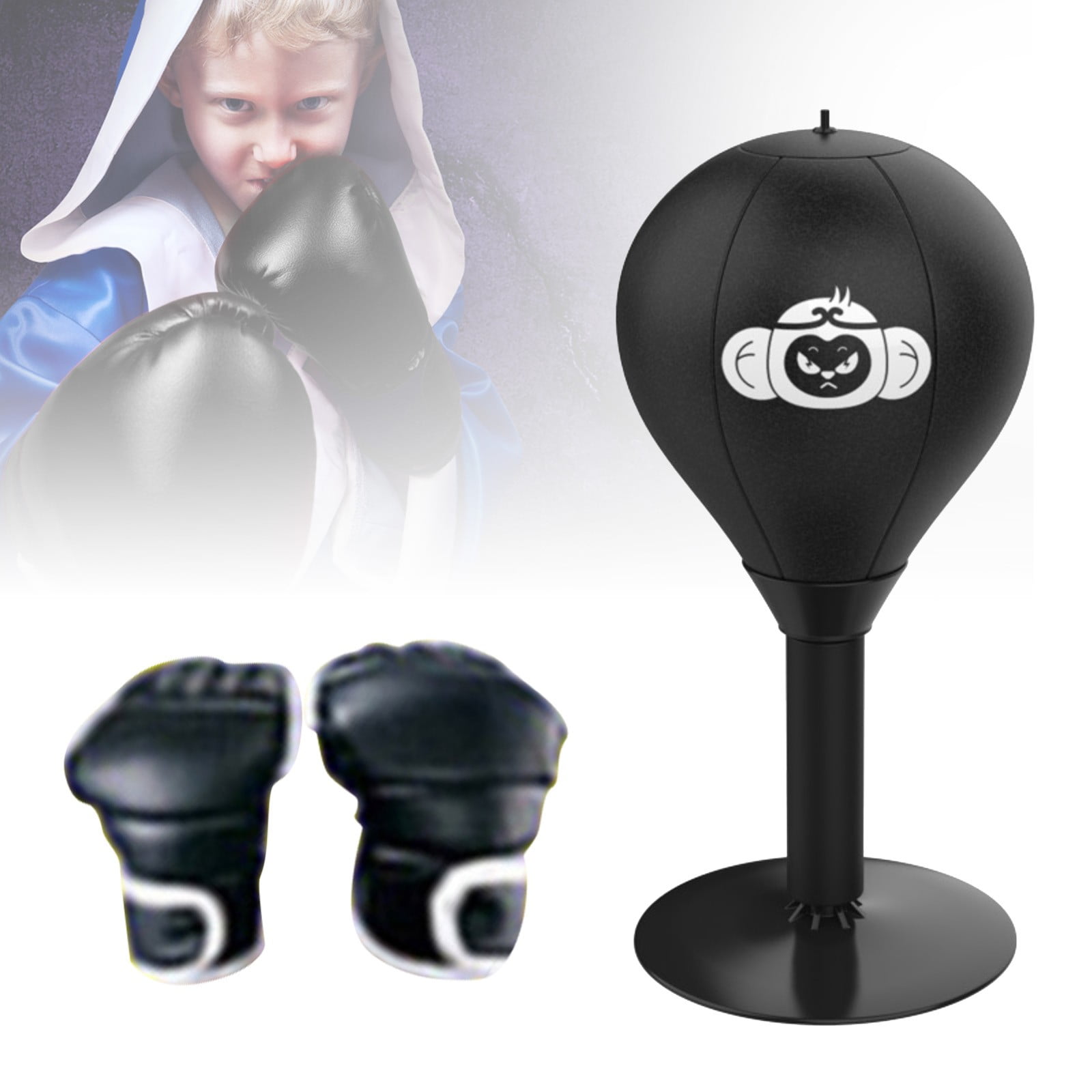 Strong Suction Desktop Punching Bag for Office and Bedroom, Stress ...