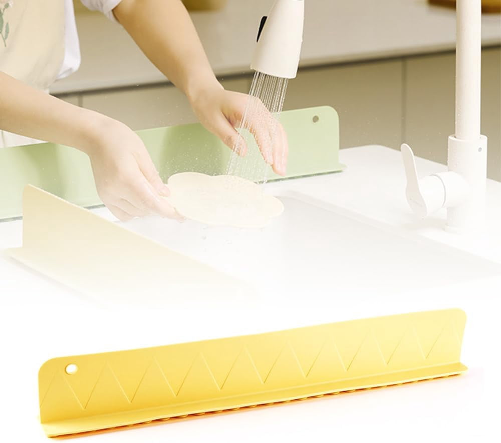 Strong Suction Silicone Sink Splash Guard, Water Splash Guard For ...