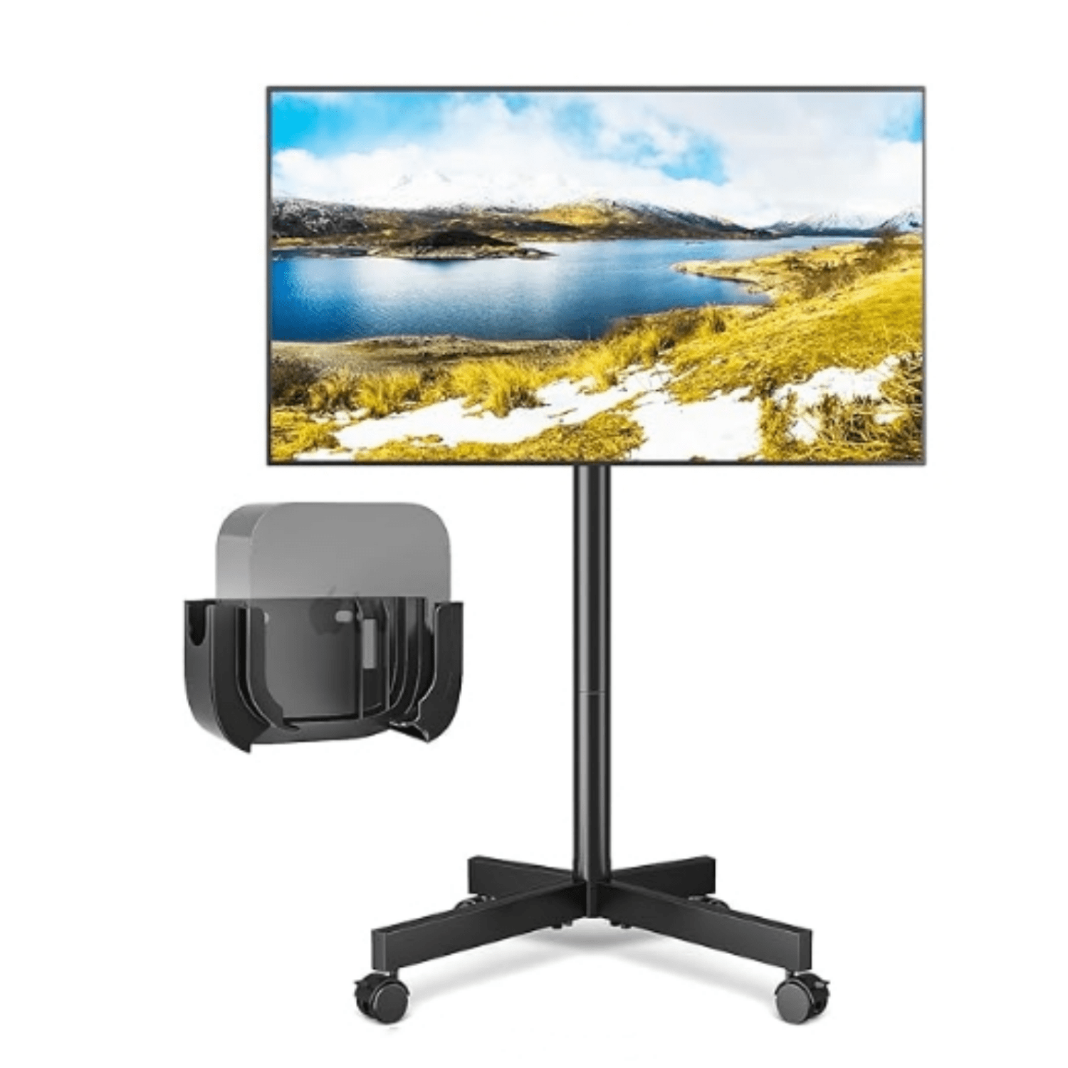 Strong Tall Rolling TV Stand for 23-65 Inch TVs up to 88 lbs, Height ...