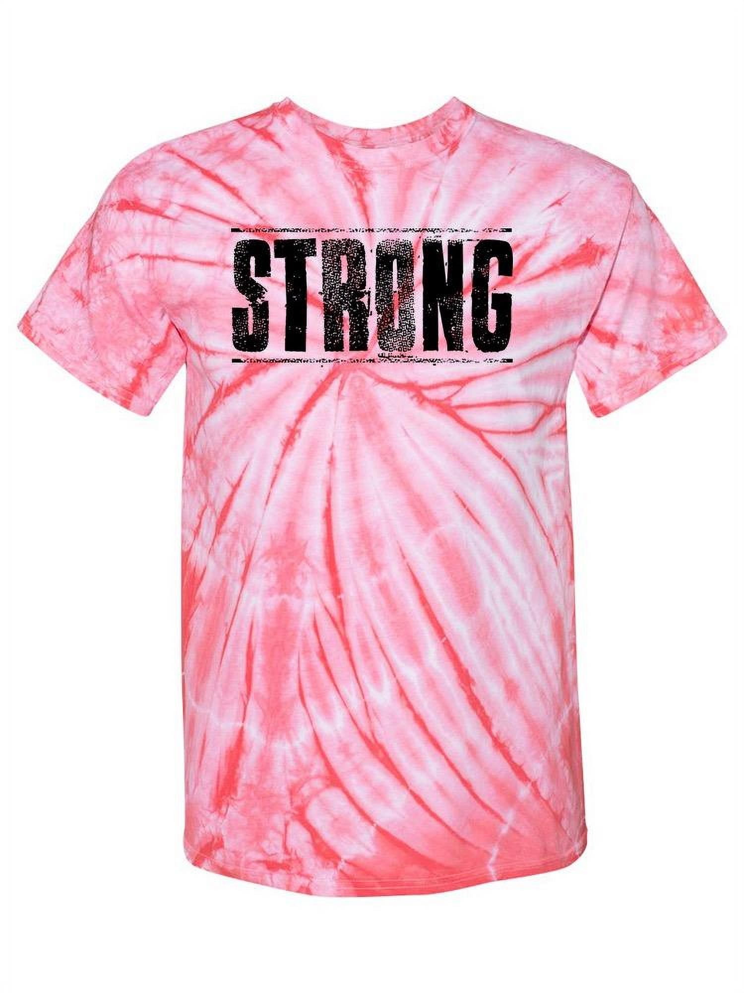 Strong, Text Tie-Dye Cyclone Men -Smartprints Designs, Male Large - Walmart.com