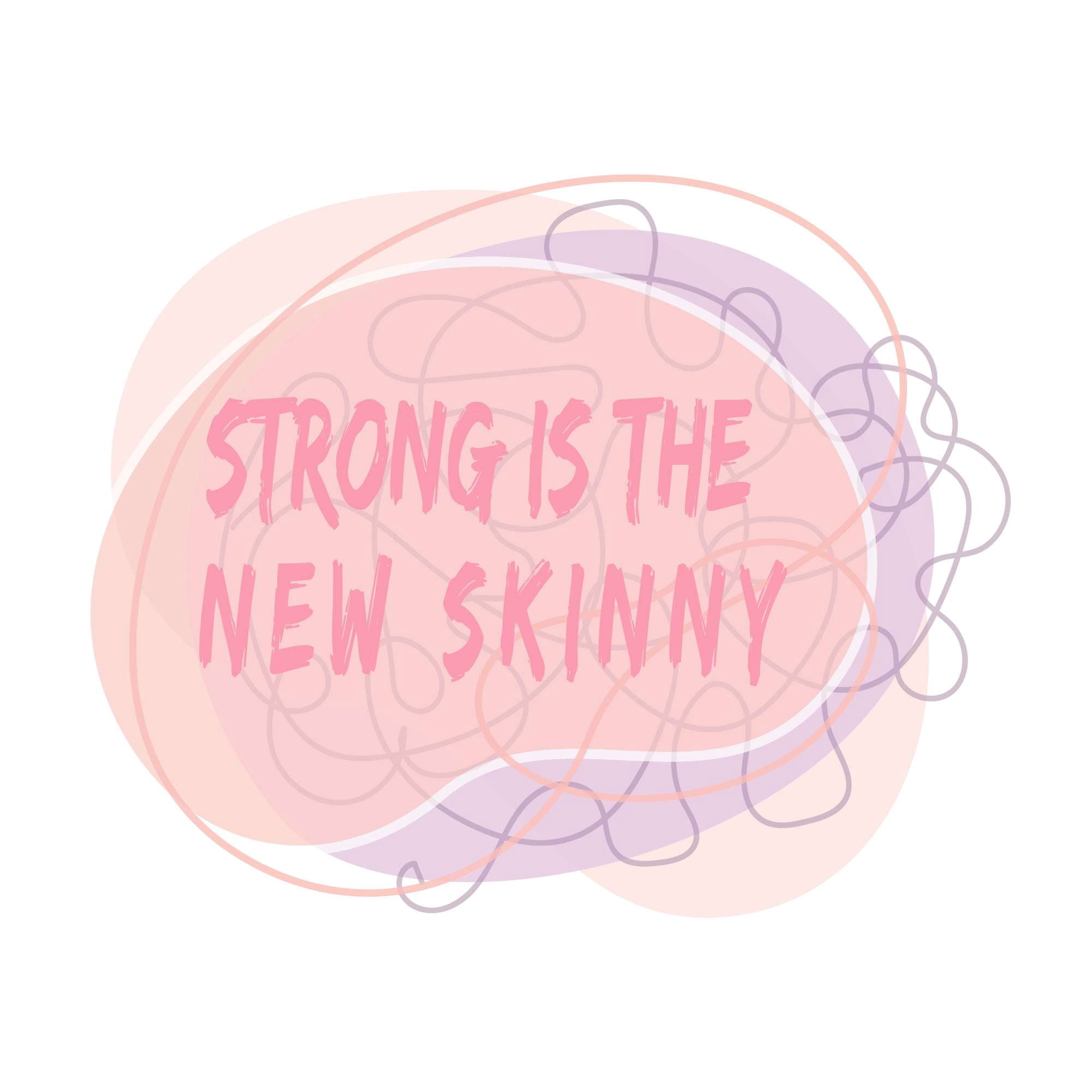 Strong is The New Skinny Fitness Motivational Gym Quote Vinyl Decal ...
