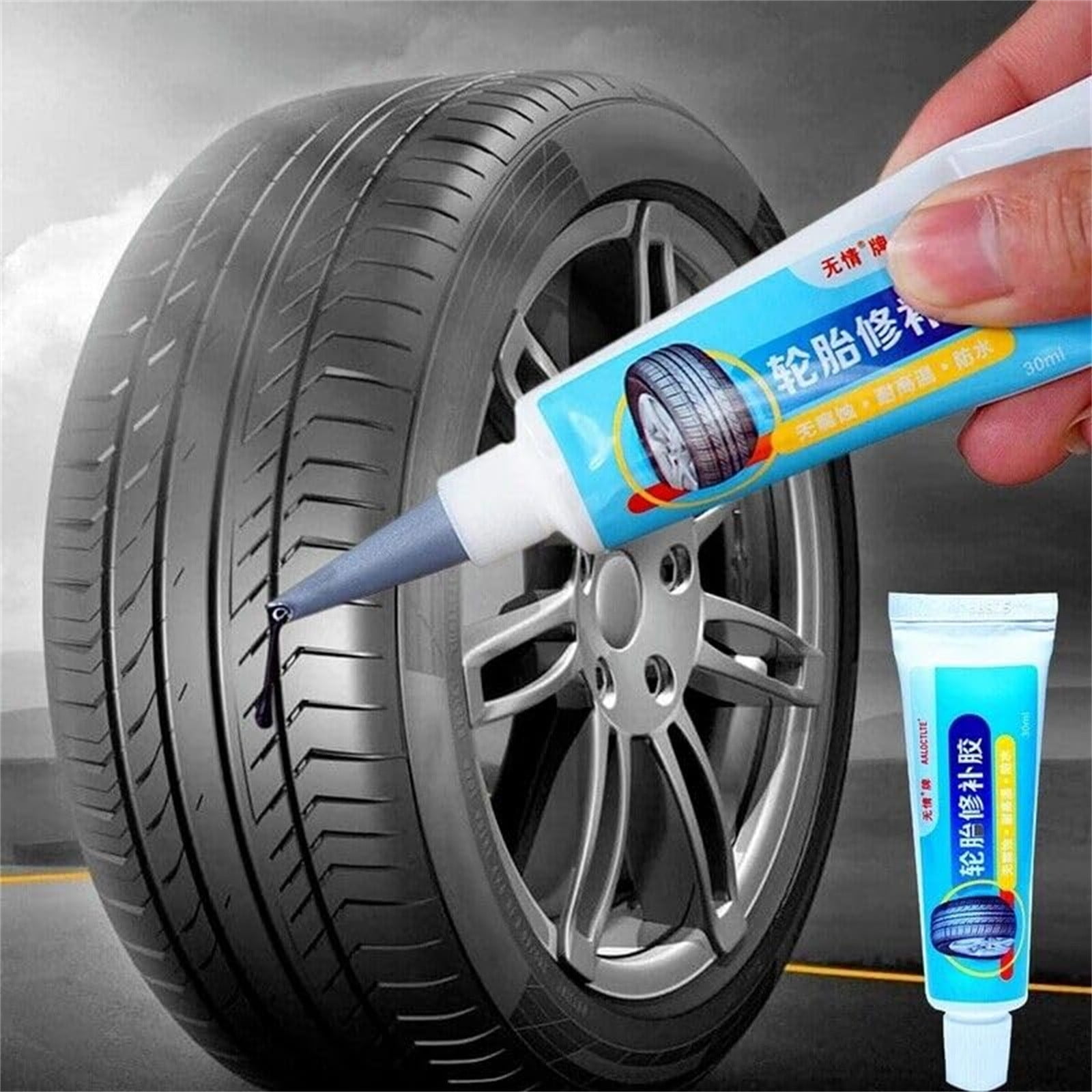 Strong Tire Adhesive 30ml – Waterproof Rubber Sealant for Car & Bike ...