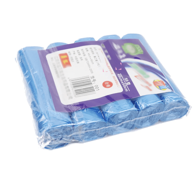 Strong Trash Bags 5 Rolls | Colorful Clear Small Plastic Garbage Can ...