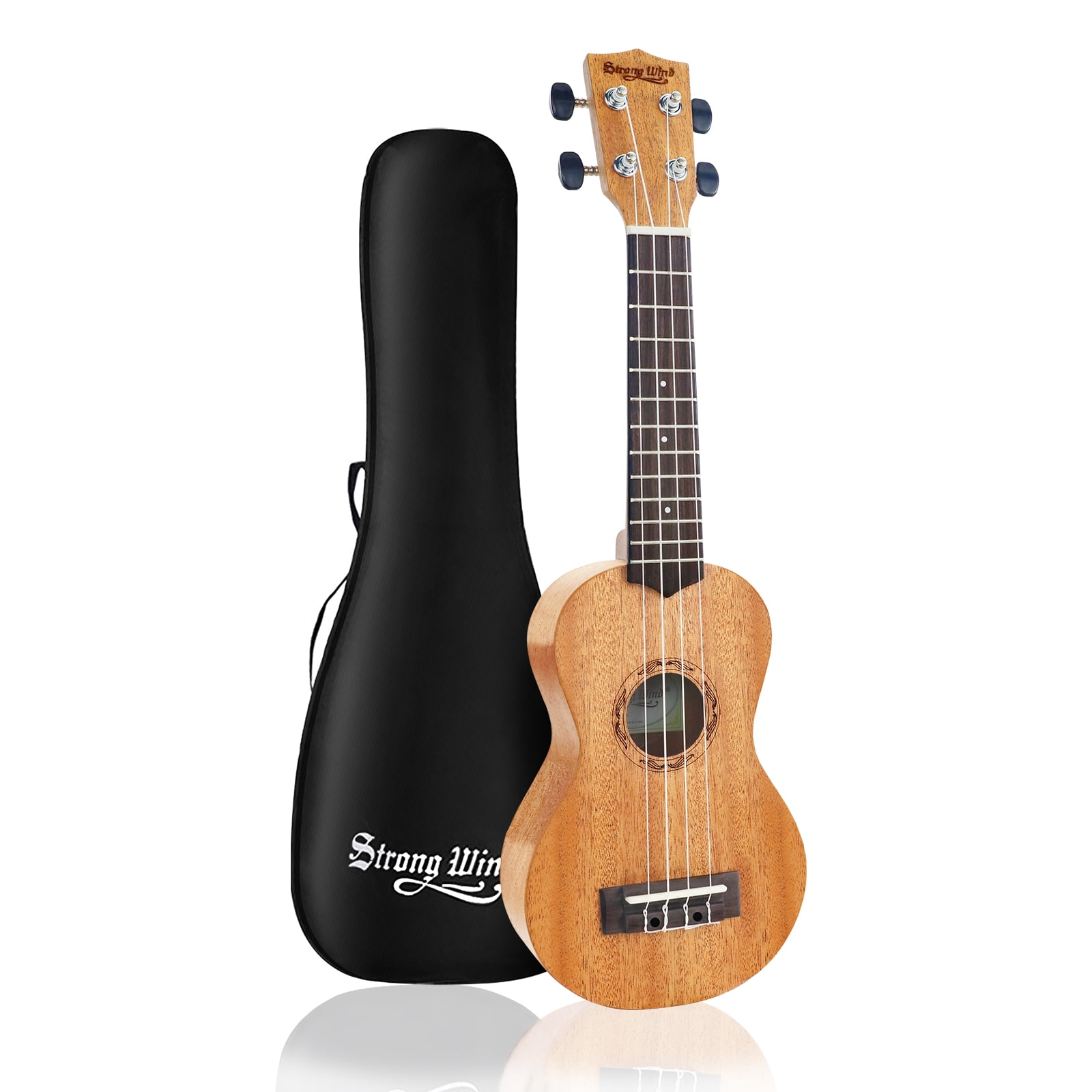 Strong Wind 21"Soprano Ukulele for Beginners, Mahogany Kids Ukelele ...