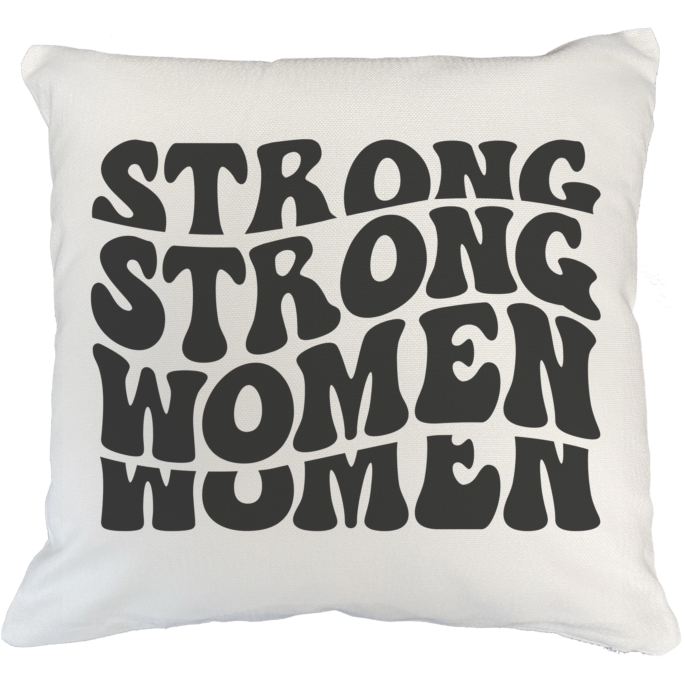 Strong Women, Female Themed, Groovy Retro Wavy Text Merch Gift, White ...