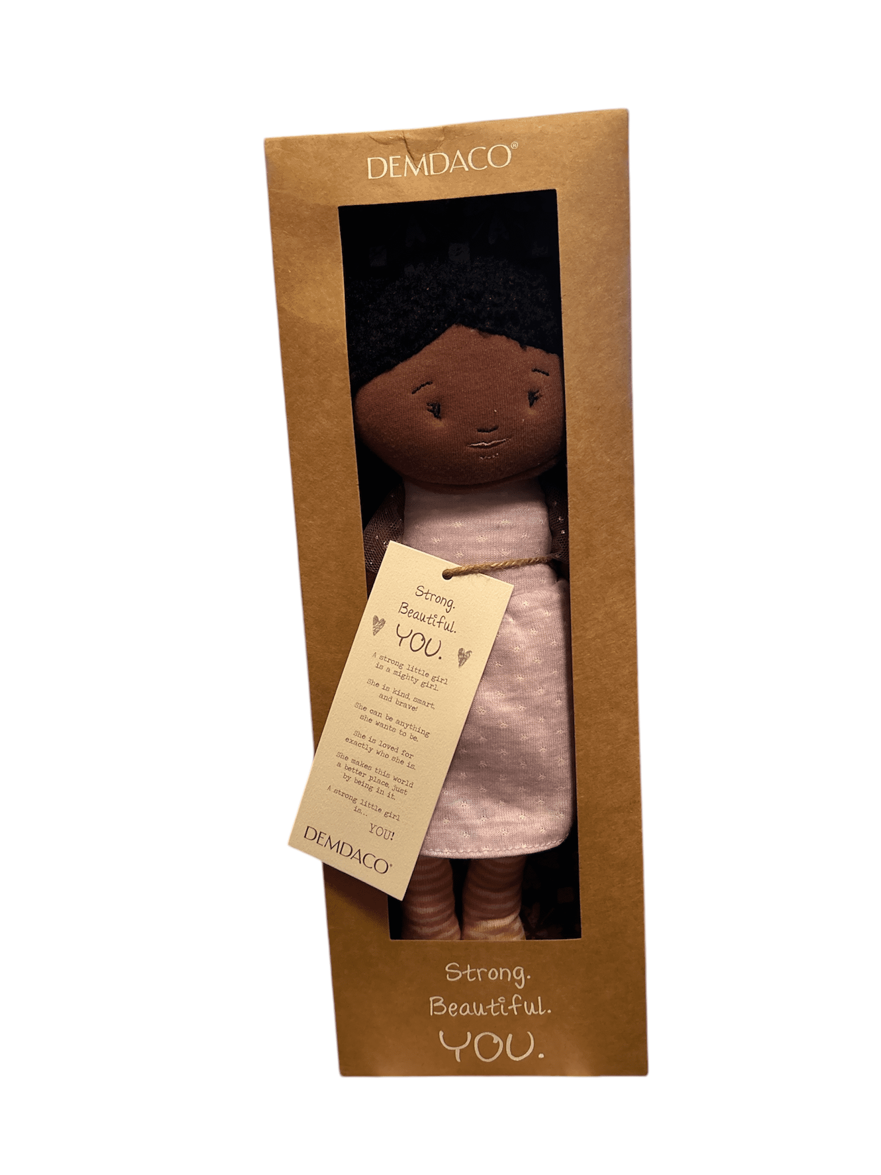 Strong. Wonderful. You. Doll-Black Hair/Dark Skin - Walmart.com