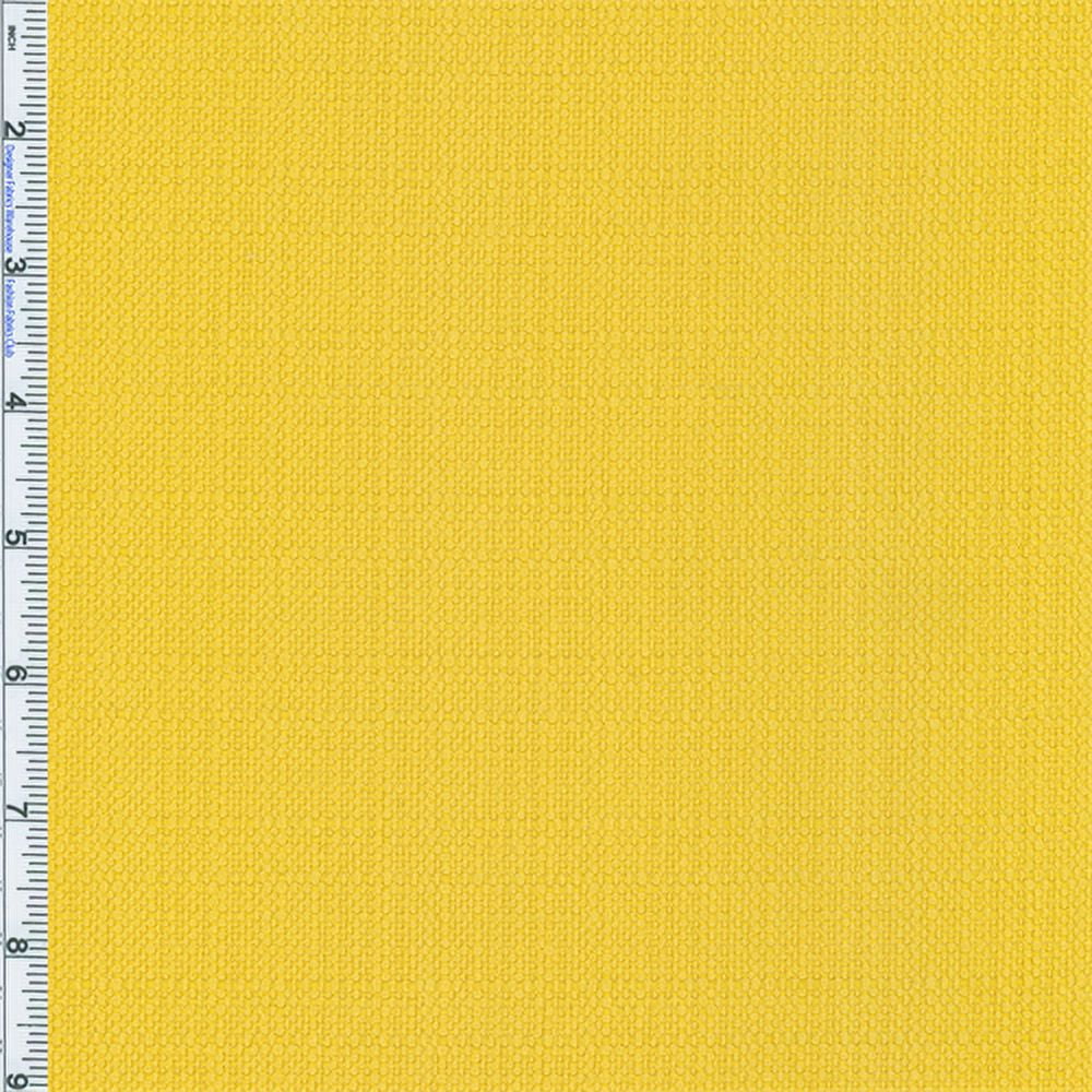 Strong Yellow Klein Linen-look Crosshatch Textured Upholstery Fabric ...