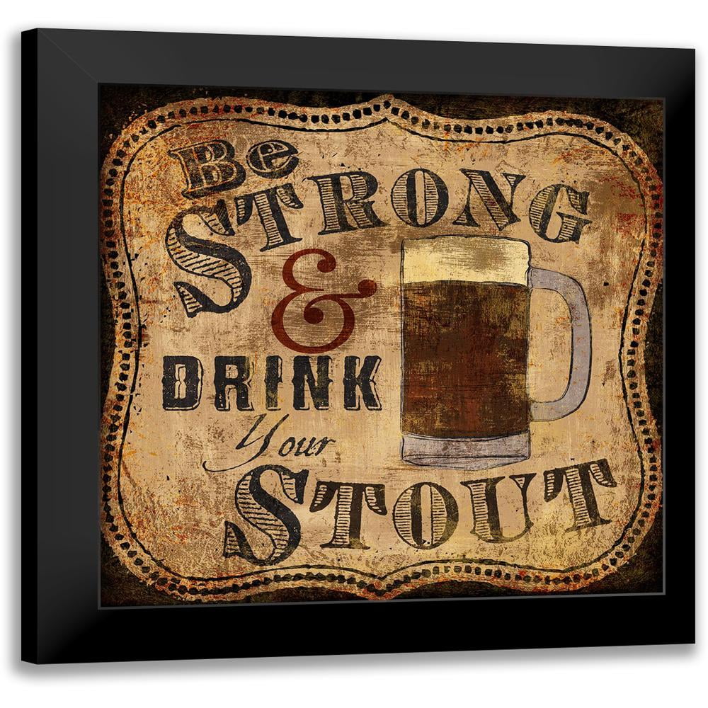 Strong and Stout 15x15 Black Modern Framed Museum Art Print Titled ...