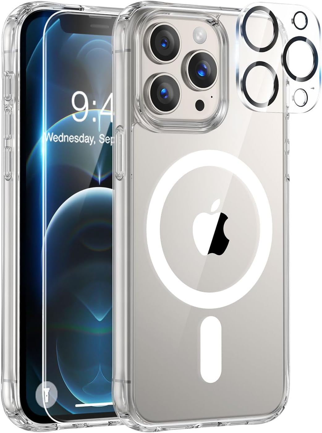 Strong for iPhone 12 Pro Max Case, [Compatible with Magsafe] [Screen Protector+Camera Lens ...