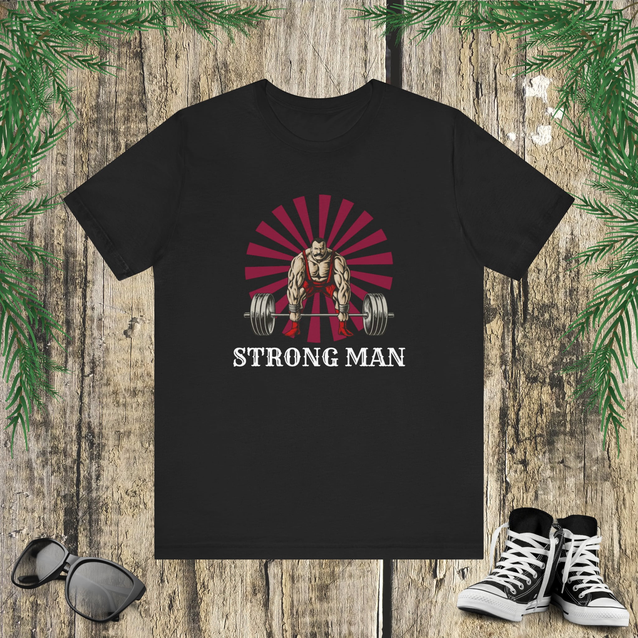 Strong man weight lifter Circus/Carnival fan Unisex Leisure T-shirt ...