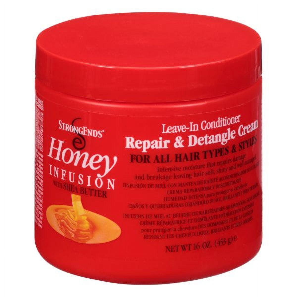 StrongEnds Honey Infusion Leave-in Conditioner Repair & Detangle Cream, 16 oz - Walmart.com
