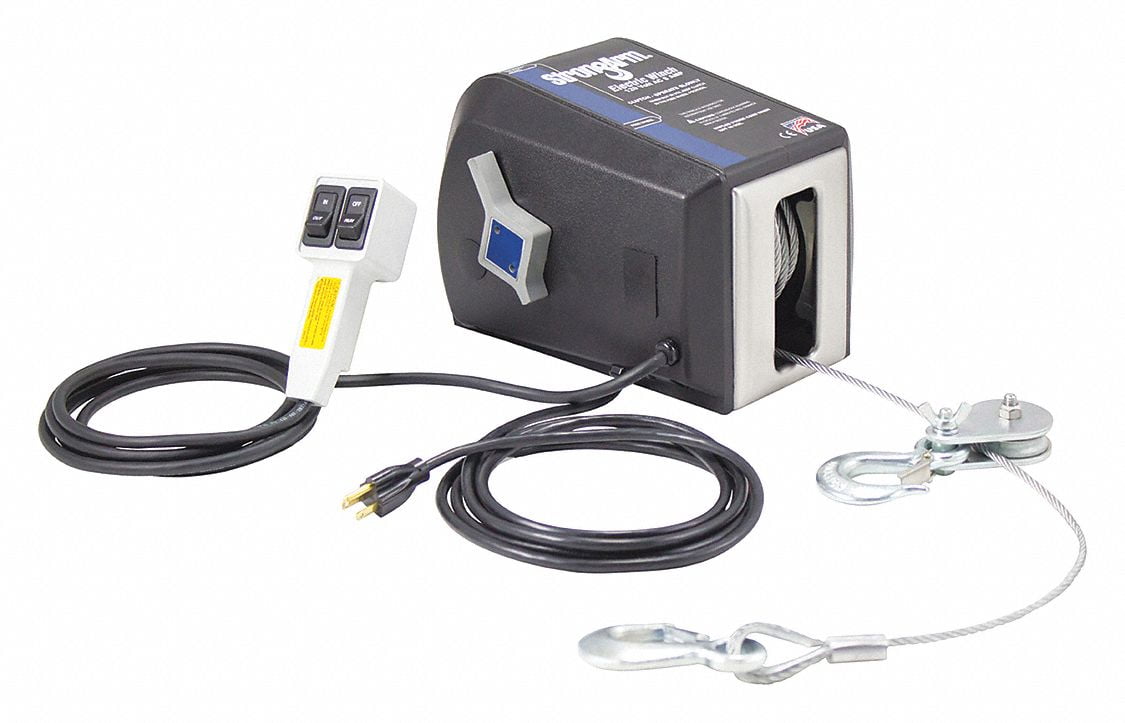 Strongarm Electric Winch,1HP,120VAC SA12015AC - Walmart.com