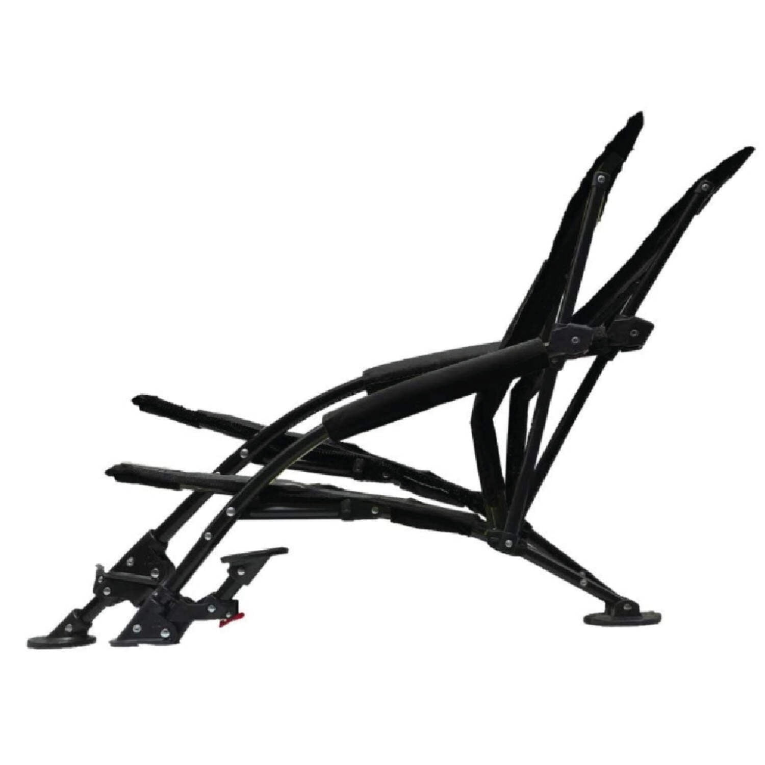 Strongback Low G Recliner Beach Chair with Lumbar Support, Black/Grey ...