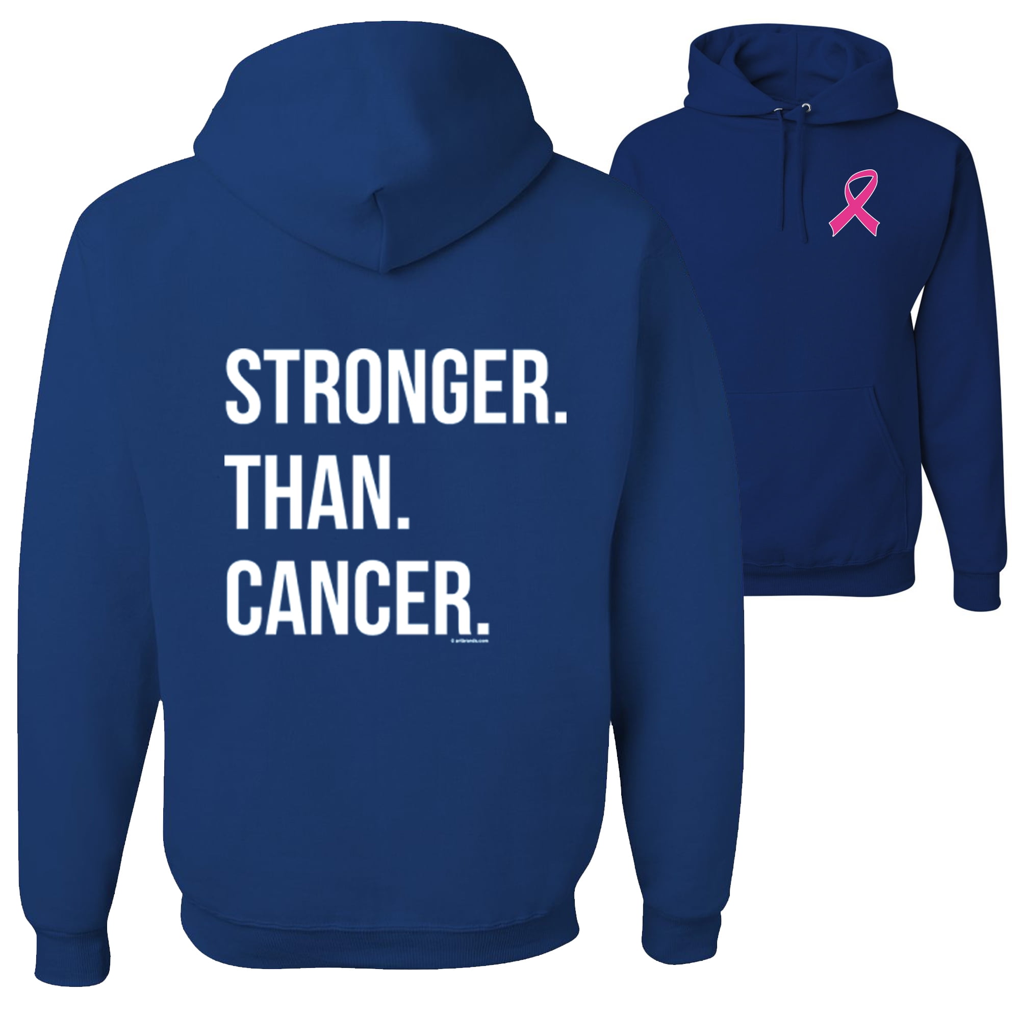 Stronger Than Cancer Breast Cancer Awareness Survivor FRONT&BACK Mens ...