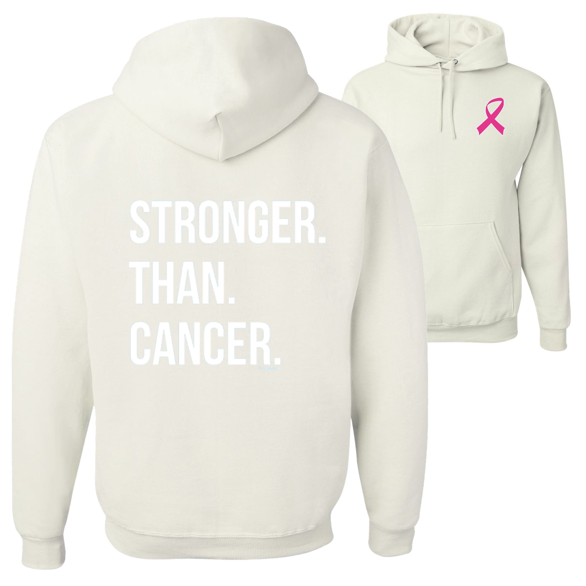 Stronger Than Cancer Breast Cancer Awareness Survivor FRONT&BACK Mens ...