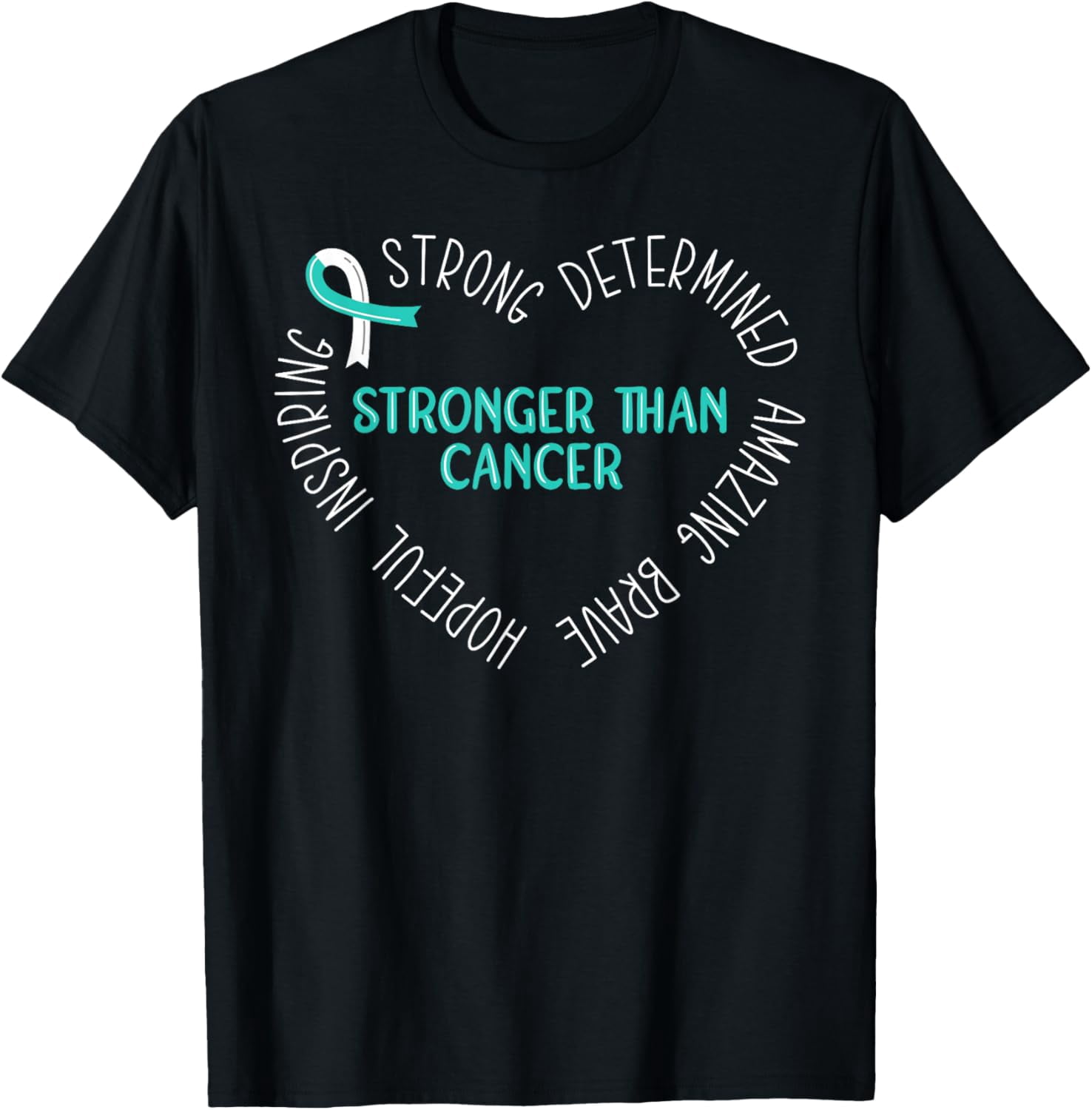 Stronger Than Cancer Cervical Cancer Awareness T-Shirt - Walmart.com