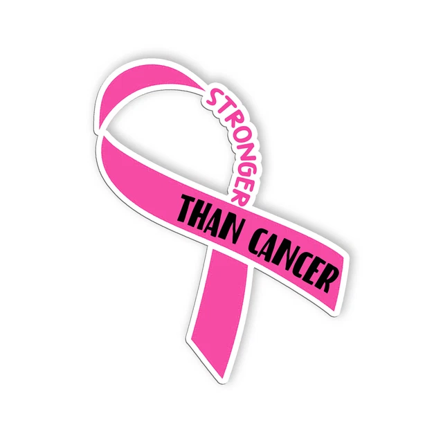 Stronger Than Cancer Stickers Breast Cancer Awareness Stickers Phone ...