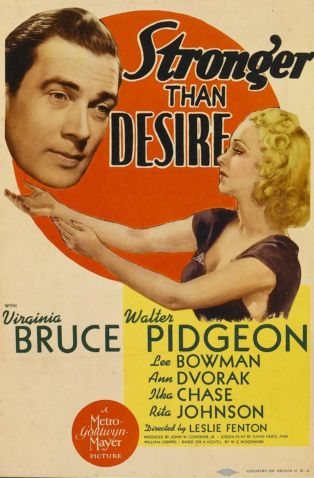 Stronger Than Desire From Left: Walter Pidgeon Virginia Bruce On Midget ...
