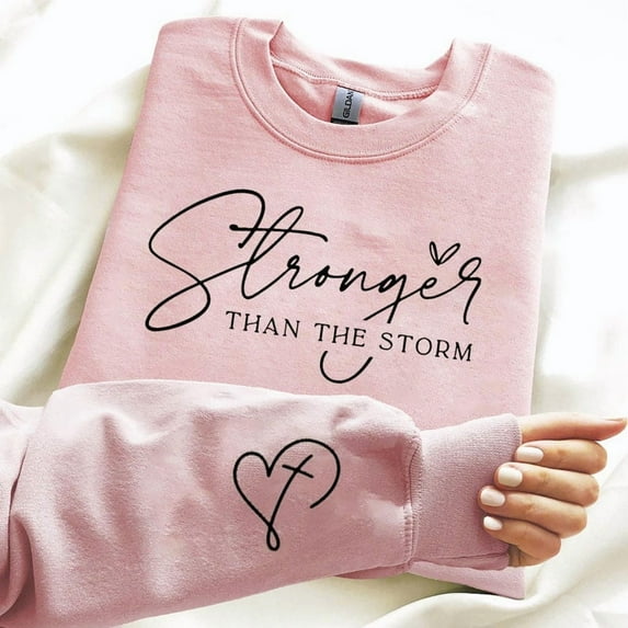 Stronger Than The Storm Sweatshirt, Boho Self Care T-Shirt ...