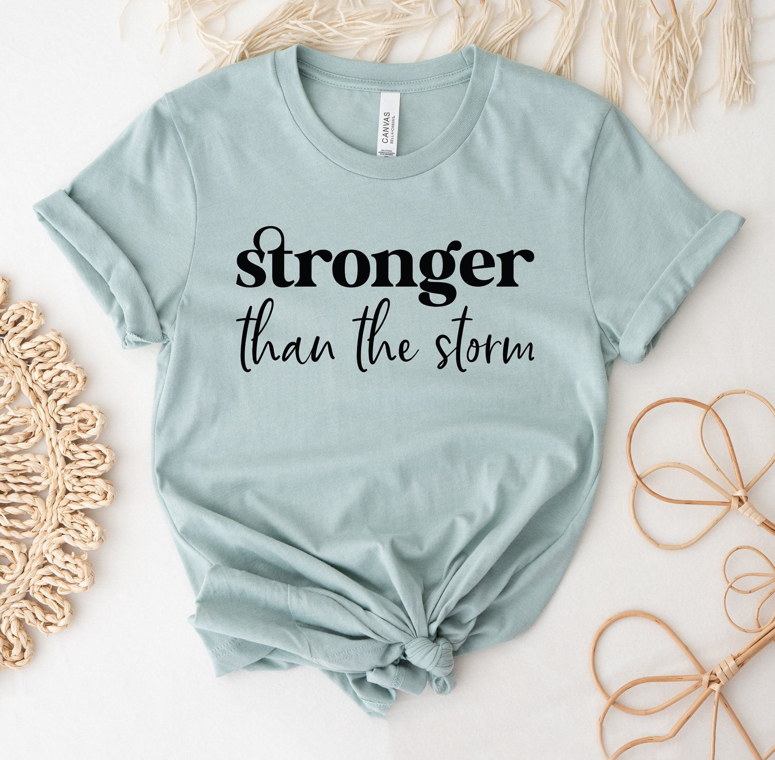 Stronger Than The Storm T-shirt Empower Women Shirt Motivational Top ...
